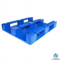 China 3 Runners Heavy Duty Industrial Plastic Pallets With Reinforced Steel 1200*1000*160mm for sale