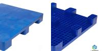 China Anti Slip Heavy Duty Plastic Pallet Blue 1200*1000*150mm With Nine Feet / Smooth Top for sale