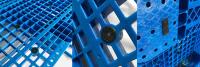 China 3 Runners Heavy Duty Plastic Storage Pallets 1200*1200*160mm With Steel Tubes for sale