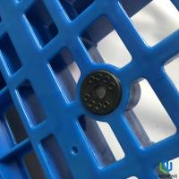 China 3 Runners Heavy Duty Plastic Storage Pallets 1200*1200*160mm With Steel Tubes for sale