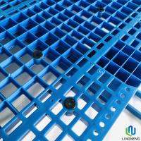 China 3 Runners Heavy Duty Plastic Storage Pallets 1200*1200*160mm With Steel Tubes for sale