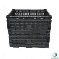 China 50L Plastic Storage Shoe Box , Folding Plastic Crates Heavy Duty For Moving Organizer Crate for sale