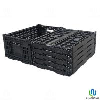 China 50L Plastic Storage Shoe Box , Folding Plastic Crates Heavy Duty For Moving Organizer Crate for sale