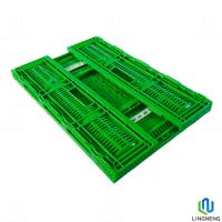 China 32 Litre Plastic Folding Storage Crates ,  Collapsible Agriculture Plastic Crates for sale