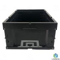 China 46L Collapsible Storage Box Plastic Collapsible Storage Bins With Lid 600*400*240mm for sale