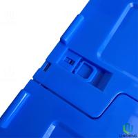 China 70L Plastic Folding Crate Box Collapsible Storage Box Organizer With PP Lids for sale