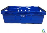 China 35L Nestable Stackable Plastic Harvest Agricultural Plastic Crates For Fruits And Vegetables for sale