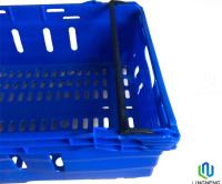 China 35L Nestable Stackable Plastic Harvest Agricultural Plastic Crates For Fruits And Vegetables for sale