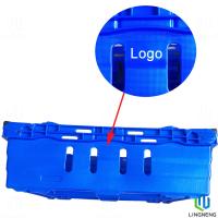 China 35L Nestable Stackable Plastic Harvest Agricultural Plastic Crates For Fruits And Vegetables for sale