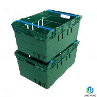 China 60L Industrial Plastic Storage Crates , Plastic Moving Crates Turnover Crate Manufacturer for sale