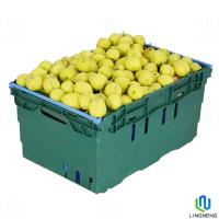China 60L Industrial Plastic Storage Crates , Plastic Moving Crates Turnover Crate Manufacturer for sale