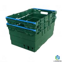 China 60L Industrial Plastic Storage Crates , Plastic Moving Crates Turnover Crate Manufacturer for sale