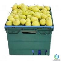 China 60L Industrial Plastic Storage Crates , Plastic Moving Crates Turnover Crate Manufacturer for sale