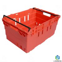 China 60L Industrial Plastic Storage Crates , Plastic Moving Crates Turnover Crate Manufacturer for sale