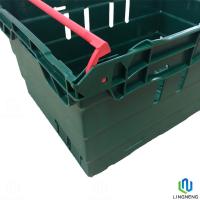 China 60L Industrial Plastic Storage Crates , Plastic Moving Crates Turnover Crate Manufacturer for sale