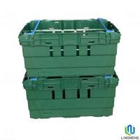 China 60L Industrial Plastic Storage Crates , Plastic Moving Crates Turnover Crate Manufacturer for sale