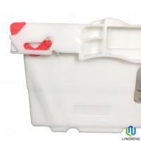 China 32L Plastic Fruit And Vegetable Crates Customized For Banana for sale