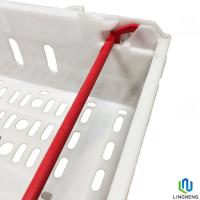 China 32L Plastic Fruit And Vegetable Crates Customized For Banana for sale
