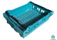 China 8L High quality euro stackable vented plastic mushroom tomato returnable agriculture crate for sale
