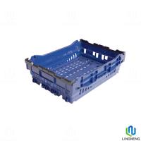 China 8L High quality euro stackable vented plastic mushroom tomato returnable agriculture crate for sale
