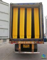 China Durable Plastic Logistic Box 600*400*320mm Plastic Storage Box With Hinged Lid for sale