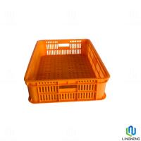 China High Density Plastic Fruit And Vegetable Crates Corrosion Resistant Free Sample for sale
