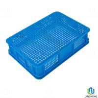 China Custom Plastic Fruit And Vegetable Crates Lightweight For Warehouses / Supermarket for sale