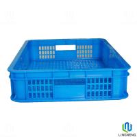 China 1300g Plastic Fruit And Vegetable Crates Nestable / Stackable Plastic Vegetable Boxes for sale