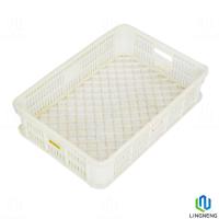 China Ventilated Plastic Fruit And Vegetable Crates Food Grade Plastic Agricultural Crates for sale