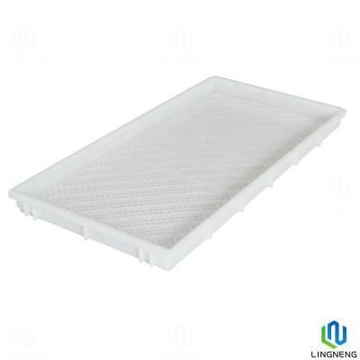 China Food Grade Stackable Square Vented Plastic Drying Tray For Dehydration Tropical Fruit for sale