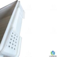 China Customized Plastic Bread Tray Mesh Fruit Vegetable Basket Food Grade Plastic Crates Stackable Food Box for sale