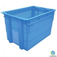 China Versatile Vegetable Storage Crates Stackable Plastic Agricultural Crates For Storing Fresh Produce for sale