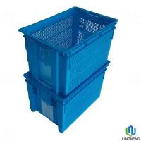 China Versatile Vegetable Storage Crates Stackable Plastic Agricultural Crates For Storing Fresh Produce for sale