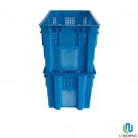 China Versatile Vegetable Storage Crates Stackable Plastic Agricultural Crates For Storing Fresh Produce for sale