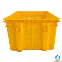 China Food Grade Plastic Fruit And Vegetable Crates Stackable Nestable for sale