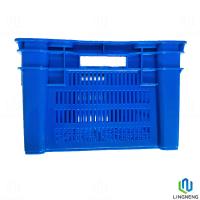 China 40L Stackable Plastic Milk Crates , Plastic Turnover Box OEM ODM for sale