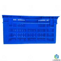 China 40L Stackable Plastic Milk Crates , Plastic Turnover Box OEM ODM for sale