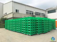 China Supermarket Beer Drink Heavy Duty Plastic Milk Crates , Logistic Shipping Storage Box for sale