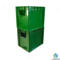 China Collapsible Stackable Storage Crates Plastic Bottle Crates Logo Customized for sale