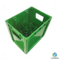 China Collapsible Stackable Storage Crates Plastic Bottle Crates Logo Customized for sale