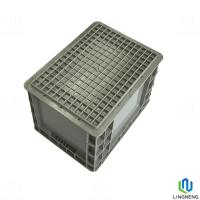 China Custom Rectangular Plastic Stackable Storage Containers For Organizing Warehouse Storage for sale