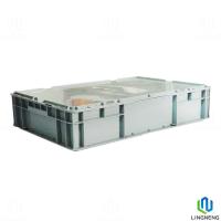 China Removable Logistics Rectangular Plastic Transport Boxes With Lid for sale