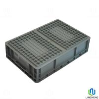 China Removable Logistics Rectangular Plastic Transport Boxes With Lid for sale