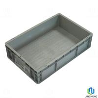 China 600*400*148mm Hard Colorful Stackable Euro Plastic Packaging Boxes For Automotive for sale