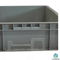 China 600*400*148mm Hard Colorful Stackable Euro Plastic Packaging Boxes For Automotive for sale