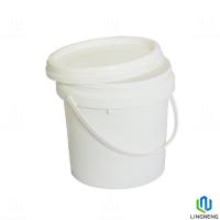 China Round Recyclable 2.5 Litre Bucket With Lid And Handle Customized for sale