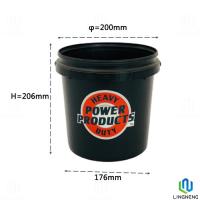 China Round 5 Litre Plastic Buckets For Storage And Turnover Free Sample for sale