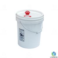 China 18L Packaging Drum Seal Plastic Paint Pail Bucket Round With Hand for sale