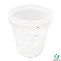 China 20L Plastic Bucket With Lid And Handle , Heavy Duty Storage Custom 5 Gallon Buckets for sale