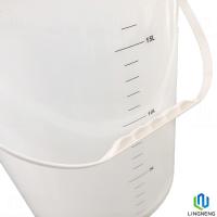China 20L Plastic Bucket With Lid And Handle , Heavy Duty Storage Custom 5 Gallon Buckets for sale